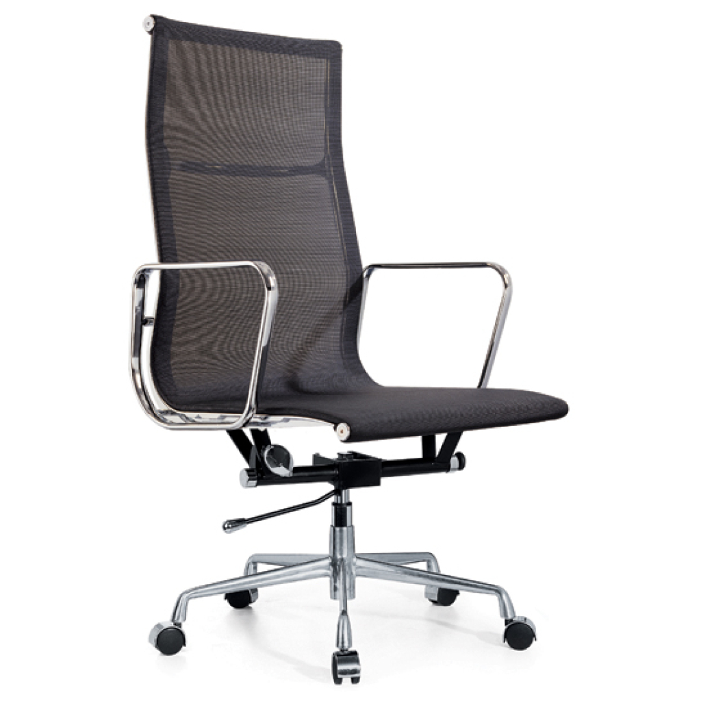 Eames EA119 Mesh Office Chair Replica High Back- Black